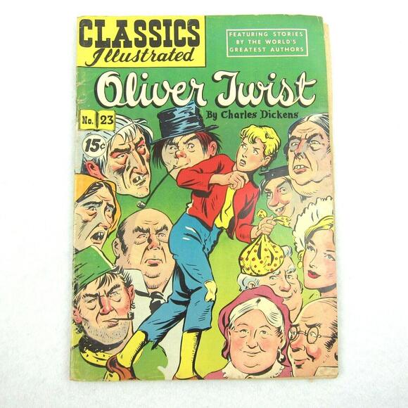 Other | Vintage Classics Illustrated Comic Book 23 Oliver Twist Charles ...